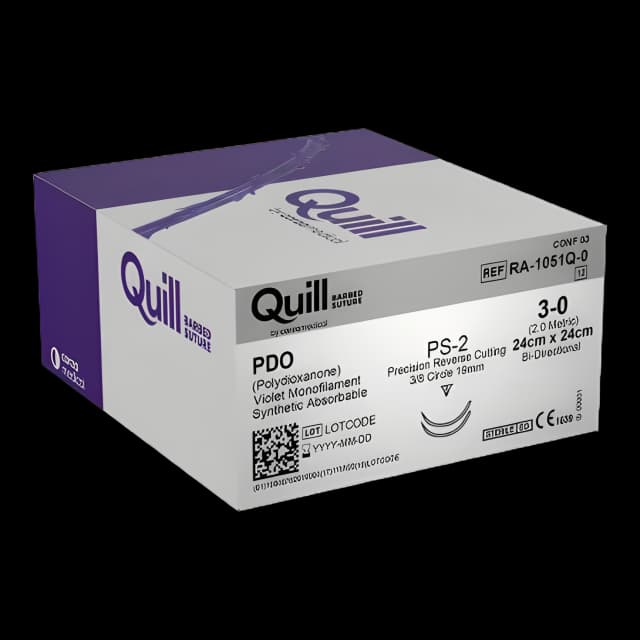 Quill™ Knotless PDO Suture & Precision Needle for Efficient Closure